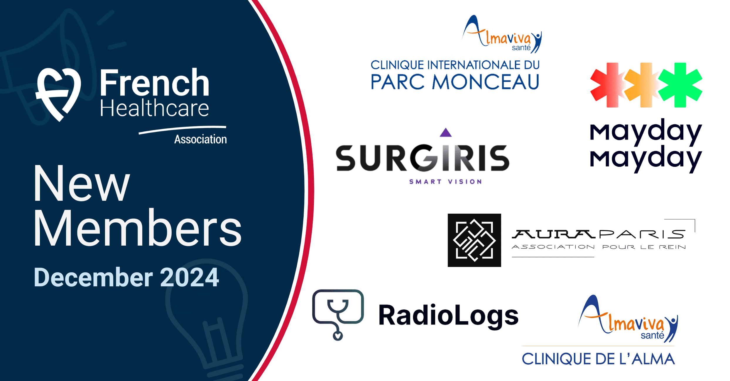 6 organisations join French Healthcare association December 2024